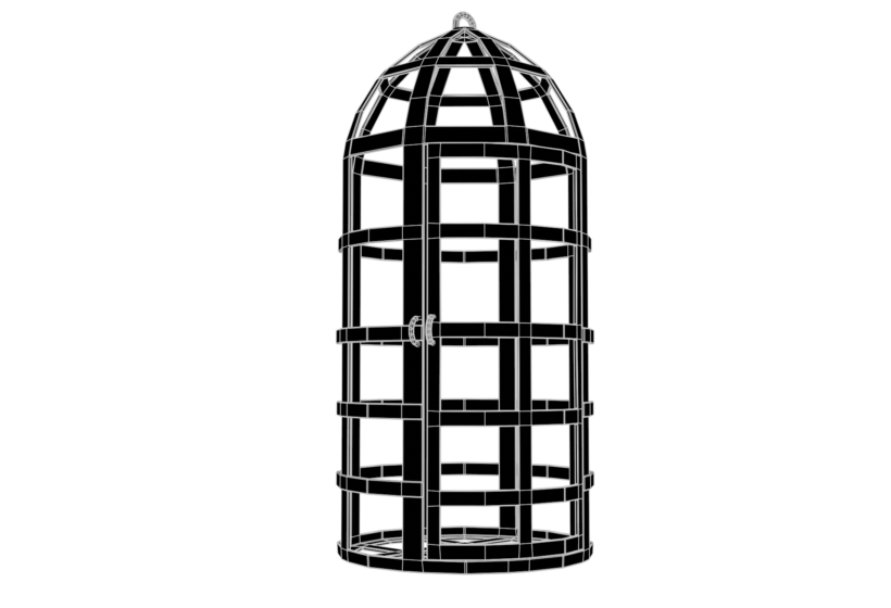 Medieval Iron Cage 3D Model - High Quality Asset Download