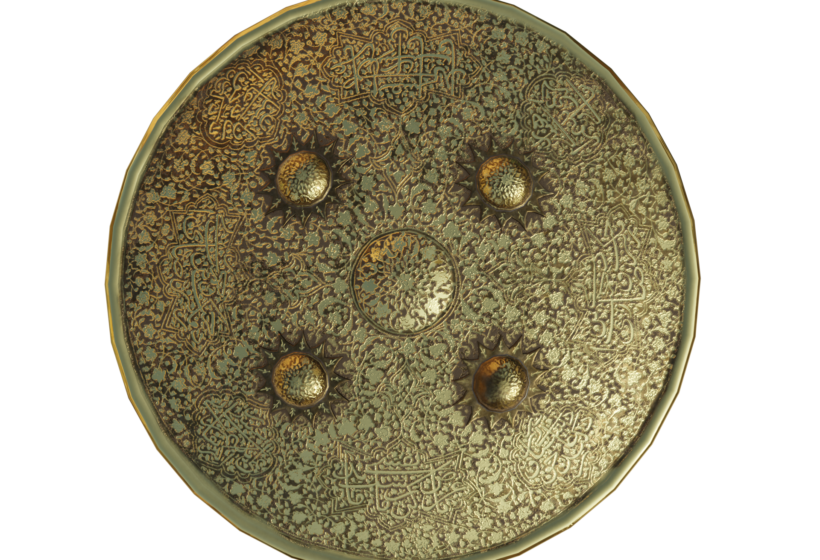 Persian Sipar Shield Low Poly 3D Model - 3DBabylon.com