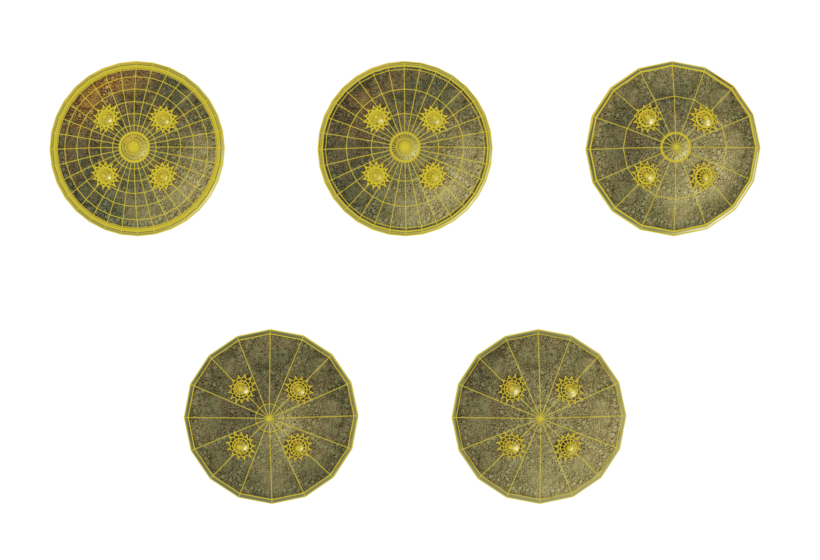 Persian Sipar Shield Low Poly 3D Model - 3DBabylon.com