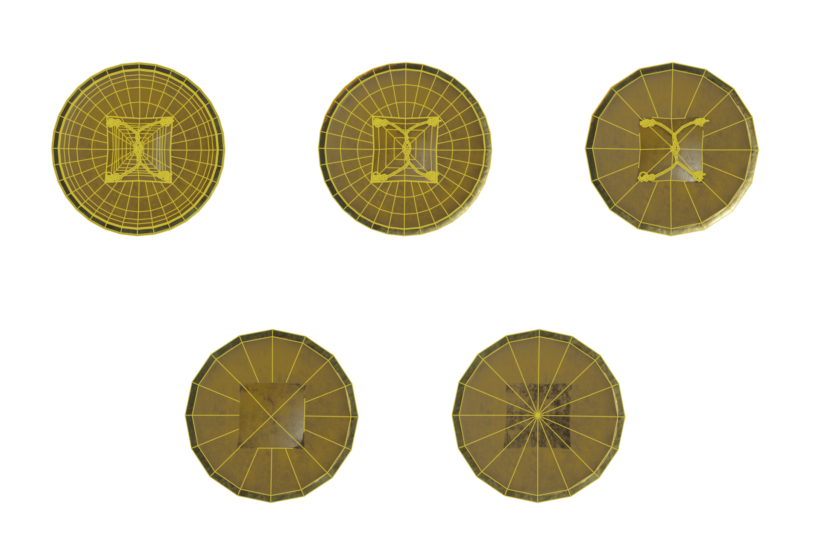 Persian Sipar Shield Low Poly 3D Model - 3DBabylon.com