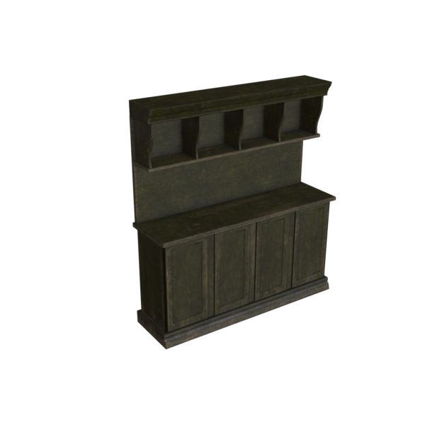 Low Poly Old Table Desk 3D Model Free Download Game Asset