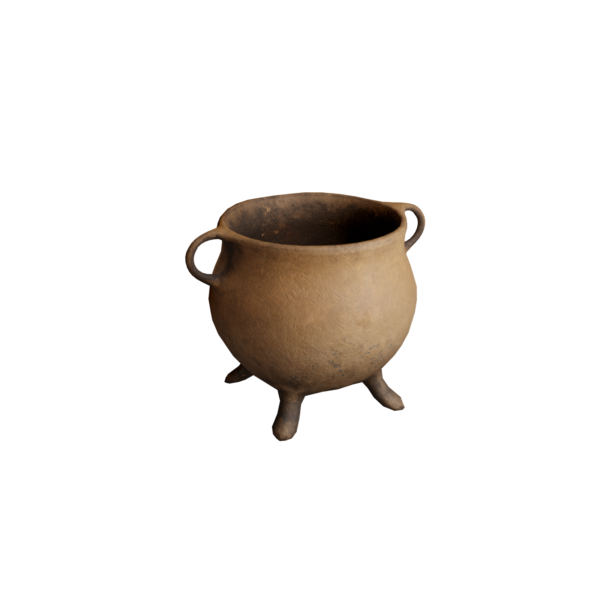 Medieval Alchemy Furnace - 3D Alchemist Stove Model Low Poly