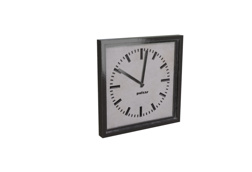 Low Poly Wall Clock Soviet Decor Game Ready 3D Model - 3D Babylon - 3D ...