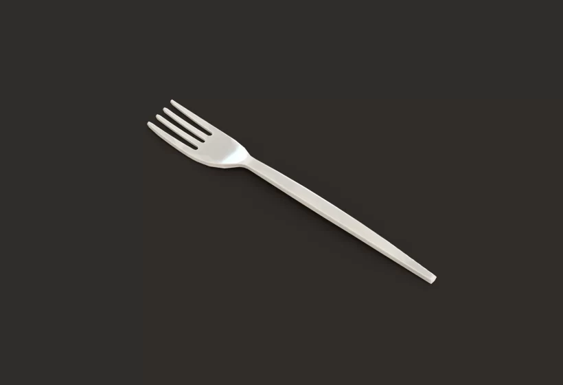 Super Low Poly Plastic Fork 3D Model Game Ready Asset - 3D Babylon